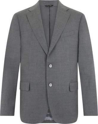 Brooks Brothers Homme, Vestes, Gris, Taille: 3XL Blazer en serge de voyage