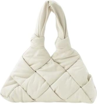 Bottega Veneta Pre-owned Sac Cabas Matelass&eacute; &agrave; Serrure - Femme - Pre-owned - Blanc - Taille: ONE Size