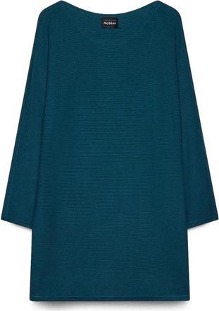 Fiorella Rubino Viskose-Mischgewebe Rippstrick - - Knitwear - Damen - Blau - M/L