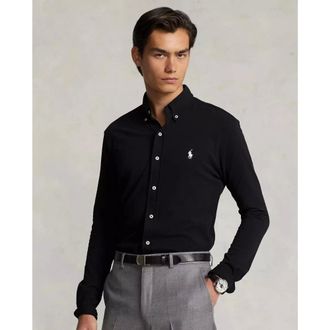 Ralph Lauren Homme, Chemises, Noir, Taille: XL Chemise avec Logo Brod&eacute;