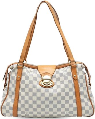 Louis Vuitton Hobo Bags - Damier Azur Stresa PM - Gr. unisize - in Wei&szlig; - f&uuml;r Damen