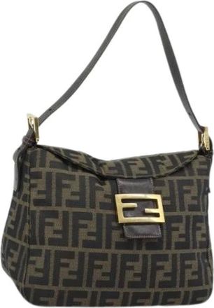 Fendi Pre-owned Zucca Canvas Shoulder Bag - Femme - Pre-owned - Brun - Taille: ONE Size
