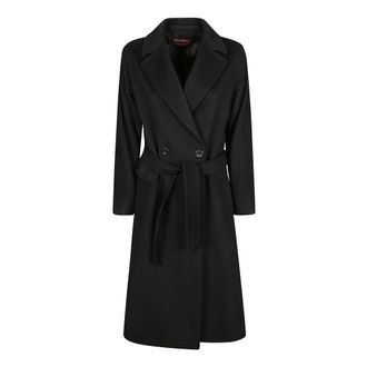 Max Mara Femme, Manteaux, Noir, Taille: 34 FR Manteau col ch&acirc;le