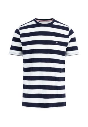 Fynch-Hatton T-Shirt aus Baumwolle mit Rundhalsausschnitt und Streifen Navy/L
