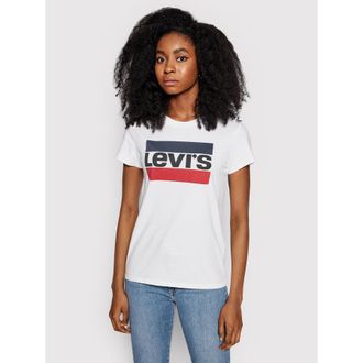 Levi's T-Shirt The Perfect Graphic Tee 17369-0297 Wei&szlig; Regular Fit
