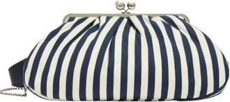 Max Mara Femme, Sacs, Bleu, Taille: ONE Size Sac bandouli&egrave;re ray&eacute;