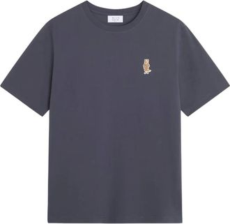 Maison Kitsun&eacute; Homme, Tops, Gris, Taille: 2XL Dressed Fox Comfort Tee-Shirt