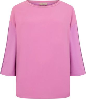 Herno Femme, Tops, Rose, Taille: 38 FR Haut &Eacute;l&eacute;gant &agrave; Manches Trois-Quarts