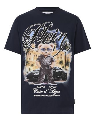 Philipp Plein Round Neck T-Shirt Teddy Racing