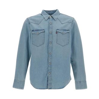 Levi's Homme, Chemises, Bleu, Taille: S Chemise en jean Western