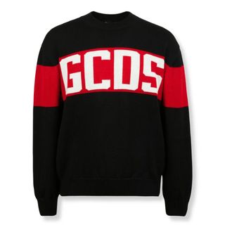 GCDS Gcds, Homme, Pulls, Noir, Taille: XL Band Logo Sweater