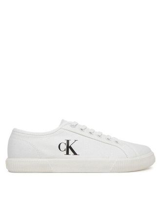 Calvin Klein Jeans Sneakers aus Stoff Ess Vulc Low Cv Mg Wn YW0YW01762 Wei&szlig;