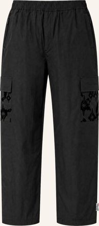 Carlo Colucci Carlo Colucci Flockprint Cargohose - Soft Impact Fipinger schwarz