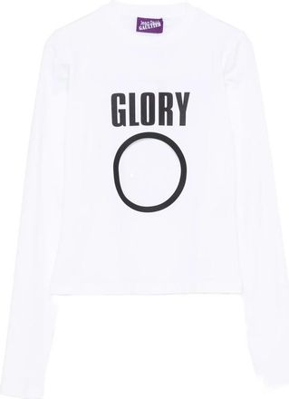 Jean Paul Gaultier Cut-out Slogan-print T-shirt
