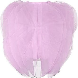 Generic Chemisier transparent pour femme, d&eacute;contract&eacute;, &agrave; manches courtes, en tulle, bouffant, superpos&eacute;, haut court, chemisier de bal pour femme &agrave; larri&egrave;re, l