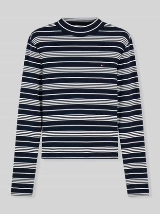 Tommy Hilfiger Slim Fit Langarmshirt aus reiner Baumwolle