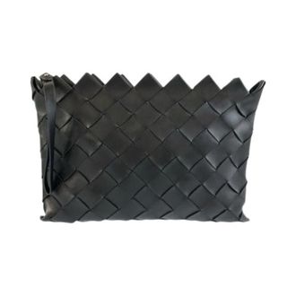 Bottega Veneta Pochette Pre-owned Intrecciato - Femme - Pre-owned - Noir - Taille: ONE Size
