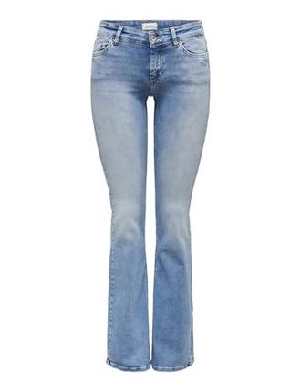 Only Onlblush LW Flared DNM Rea155 Noos, Bleu Denim Clair Moyen., XL x 30L