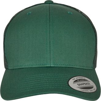 Flexfit Unisex Retro Trucker Cap, Klassische Trucker Cap mit Mesh-R&uuml;ckseite, one Size, Evergreen