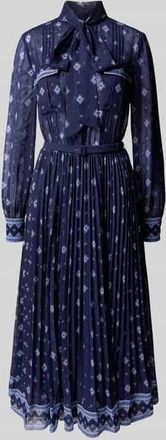 Self Portrait Midikleid mit Zierschleife