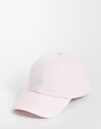 Polo Ralph Lauren Casquette de baseball en serg&eacute; &agrave; logo embl&eacute;matique - Rose clair
