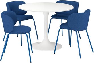 IKEA DOCKSTA / KRYLBO Tisch und 4 St&uuml;hle