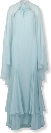 Retrof&ecirc;te Femme, Robes, Bleu, Taille: 38 FR Lirael Chiffon Dress