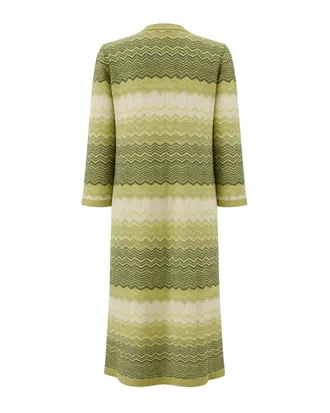 MC2 Saint Barth Womens Long Cardigan Tonia Sea Wave Lurex Viscose Jumpers Sweater