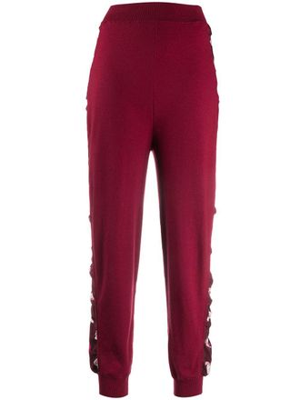 Stella McCartney Jogginghose mit Eins&auml;tzen - Rot
