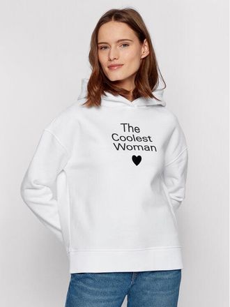 HUGO BOSS Sweatshirt Evalin_Vd 50452526 Wei&szlig; Regular Fit