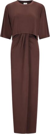 Andamane Femme, Robes, Brun, Taille: 40 FR Anja Cut Out T-shirt Maxi Dress