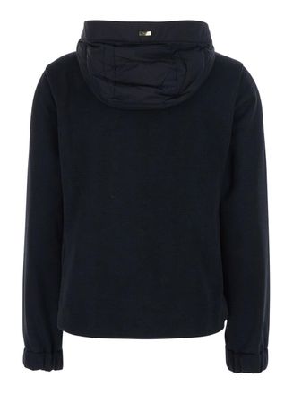 Herno Womens Down Jacket Black Cotton-Tech Puffer
