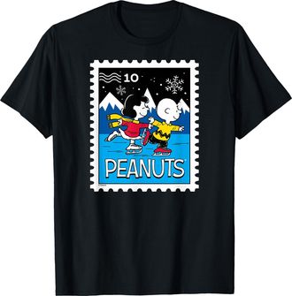 Peanuts Lucy and Charlie Winterstempel T-Shirt