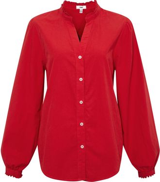 Mavi Damen Riffle Shirt Bluse, Goji Berry, XL