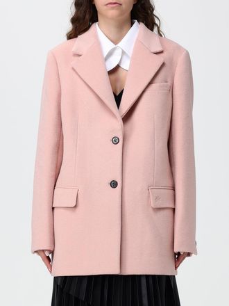 Karl Lagerfeld Manteau droit longueur genou en m&eacute;lange de laine avec revers