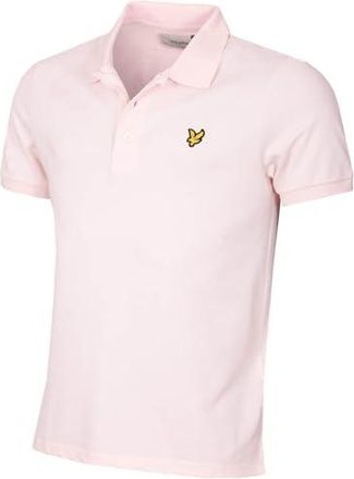 Lyle & Scott Polo de Golf Biologique uni Extensible Homme - Rose Clair - M