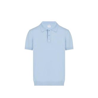 Au Printemps Paris Dolo-Baumwoll Polo - Blau