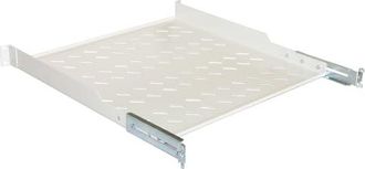 Link LKRIP450L Regal für Schrank 19 Zoll 1 Einheit - 4 Anschlüsse vorne + hinten Tiefe 450 mm (universell) Farbe Grau