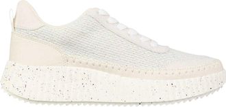 Jack Wills Sneaker f&uuml;r Damen, Jerseyware, Plattform Keilabsatz (Cremefarbe)