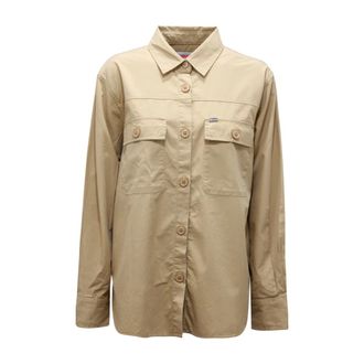 Sun 68 Femme, Blouses et Chemises, Beige, Taille: 44 FR J34201 16 Overshirt