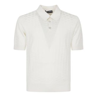 Dolce & Gabbana Seidenpolohemd - - Tops - Herren - Wei&szlig; - M