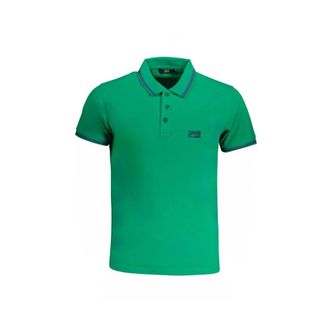 Cavalli Gr&uuml;nes Baumwoll-Poloshirt mit kurzen &Auml;rmeln - - Tops - Herren - Gr&uuml;n - 2XL