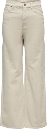 Only Damen Cordhose ONLHOPE GLOBAL EX Relaxed Fit - Beige 34 36 38 40 42 Cotton, Gr&ouml;&szlig;e:34W / 32L, Farbe:Oatmeal 15263179