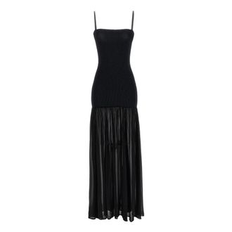 Hunza G Nancy Hybrid Kleid - - Dresses - Damen - Schwarzk - ONE SIZE