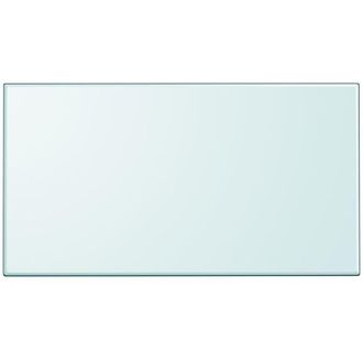 vidaXL Dessus de table rectangulaire en verre tremp&eacute; 1200 x 650 mm