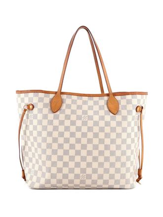 Louis Vuitton sac cabas Neverfull NM Damier MM - Blanc
