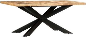 vidaXL Vidaxl - Table &agrave; d&icirc;ner 180x90x76 cm Bois de manguier brut solide