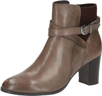 Caprice Bottines à Talon pour Femme 9-25355-43, Taupe Nappa, 40.5 EU