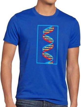 style3 Sheldon Super DNA Homme T-Shirt, Taille:M;Couleur:Bleu