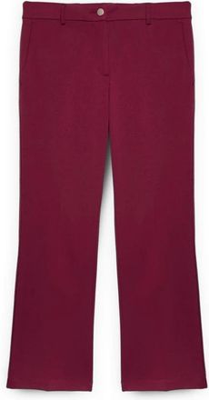 Fiorella Rubino Femme, Pantalons, Rouge, Taille: 40 FR Pantalon &Eacute;vas&eacute; Court